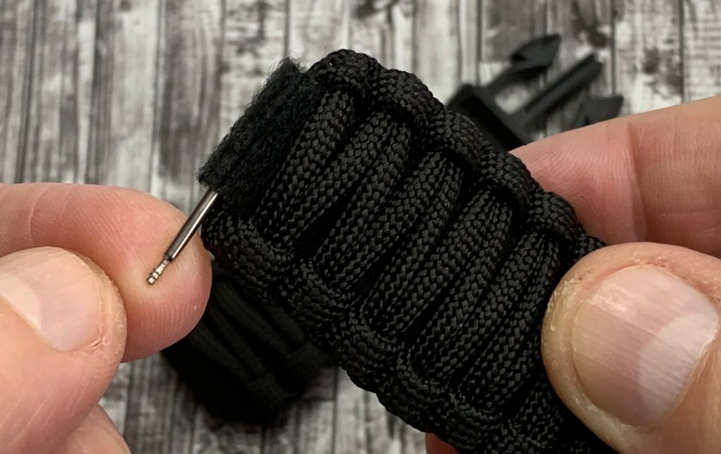 Handmade Casio Solid Black Survival Paracord Watch Band