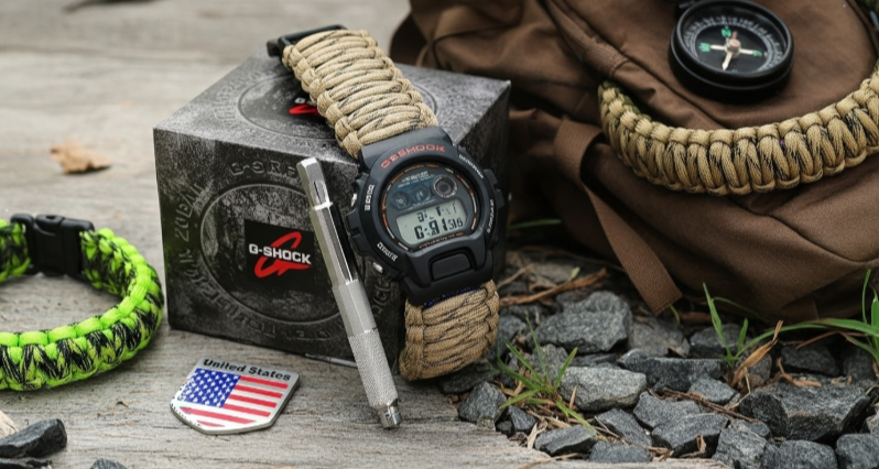 Casio G-Shock Adjustable Paracord Survival Watch Bands